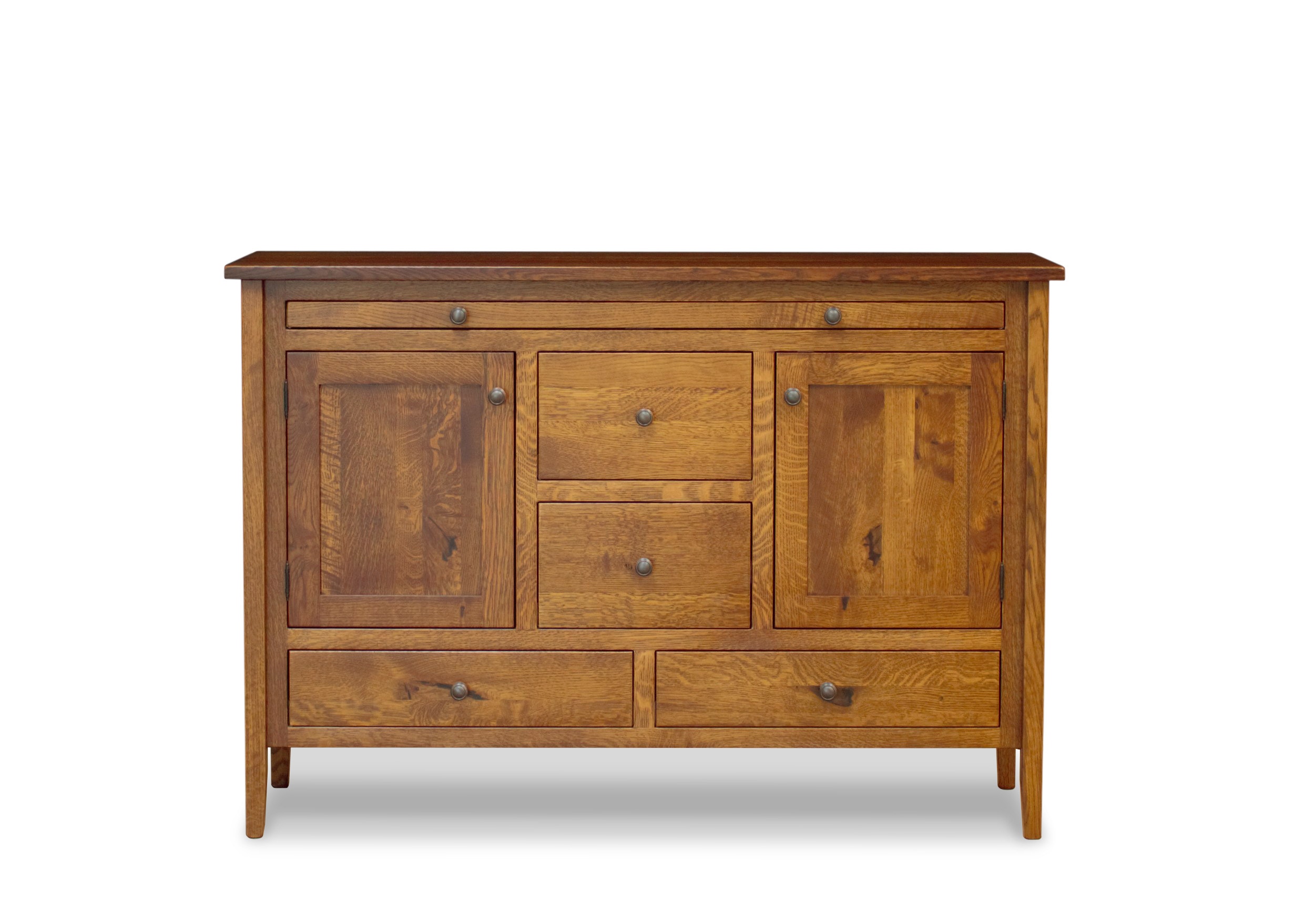 Fort Knox Q Sawn White Oak Buffet Cabinet w Secret Drawer